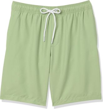 Amazon Essentials Herren Badehose, 23 cm, Mit Lockerer Passform und Schnelltrocknend - Auslauffarben, Salbeigrün, XXL