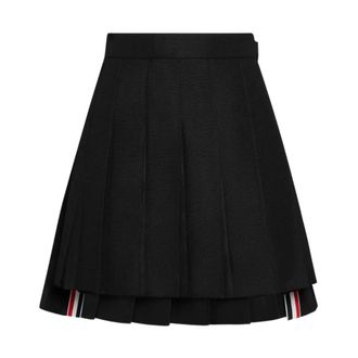 Thom Browne Falten Minirock - - Skirts - Damen - Schwarzk - S