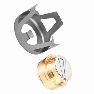 Dioche Alkohol-Campingkocher, Tragbarer, Ultraleichter Mini-Spiritusbrenner f&uuml;r den Au&szlig;enbereich, Ideal f&uuml;r Camping, Wandern, Grillen, Leicht, Verstellbar (G