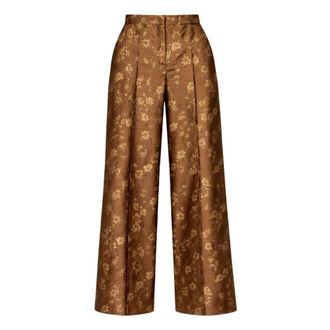 Max Mara Wide Hosen - - Trousers - Damen - Braun - S