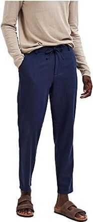 Selected SELETED HOMME Slh172-slimtape Brody Linen Pant Noos Pantalon Chino, Dark Sapphire