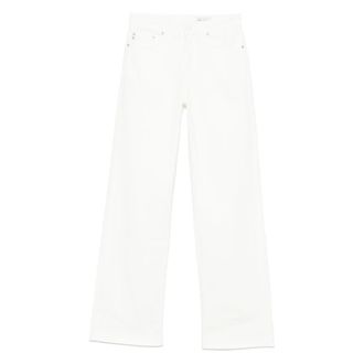 AG - Adriano Goldschmied Baggy Jeans mit verdecktem Knopfverschluss - - Jeans - Damen - Wei&szlig; - W30