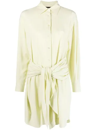 Maje robe-chemise &agrave; design cache-coeur - Vert