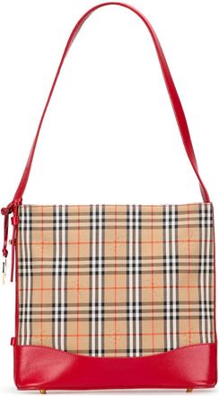 Burberry Hobo Bags - Haymarket Check Canvas Shoulder Bag - Gr. unisize - in Braun - f&uuml;r Damen