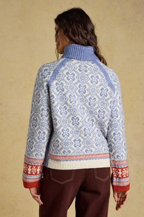 Joules Strickpullover Gemusterter Strickpullover mit abnehmbarem (1-tlg)