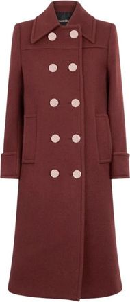 Roberto Cavalli Doppelreihiger Wollmantel - - Coats - Damen - Lila - S