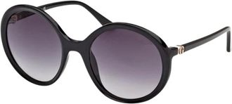 Guess Femme, Accessoires, Noir, Taille: 55 MM Lunettes de soleil rondes