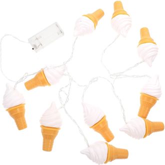 Aboofan Dekorative Lichterkette Eiscreme-lichterkette - Dekoration Geburtstag - Festliche Dekoration F&uuml;r Jungen- Und M&auml;dchenzimmer