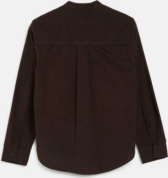 s.Oliver Langarmbluse Bluse Feincord-Bluse mit Stehkragen