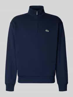 Lacoste Regular Fit Troyer aus Baumwoll-Mix