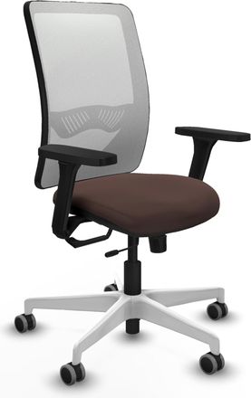 Piqueras y Crespo Pc Stuhl Zulema mit 3D-Armlehnen, h&ouml;henverstellbare Lendenwirbelst&uuml;tze, ausgestattet mit Syncro/Traslack und Schneideschaum, mit Rollen 65 mm, Parkett