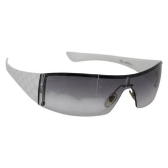 Gucci Lunettes de soleil en plastique Pre-owned - Femme - Pre-owned - Blanc - Taille: ONE Size