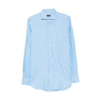Finamore 1925 Napoli Hemd - - Shirts - Herren - Blau - S