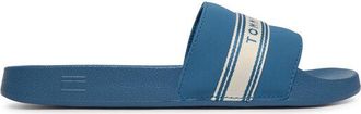 Tommy Hilfiger Pantoletten Logo Tape Webbing FW0FW09359 Blau