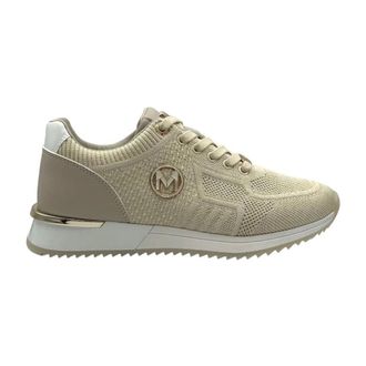Mexx Glitzer Beige Sneakers f&uuml;r Frauen - - Shoes - Damen - Beige - 38 EU