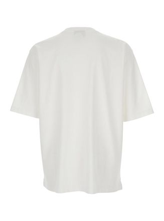Dsquared2 Mens T-Shirt With Logo Print White Cotton T-Shirts And Polos