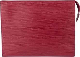 Louis Vuitton Crossbody Bags - Louis Vuitton Epi Leather Poche Toilette Clutch - Gr. unisize - in Rot - f&uuml;r Damen