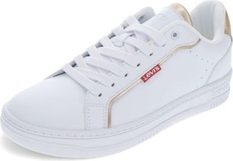 Levi's Damen Carrie Sneaker, Weiß/Gold, 40.5 EU
