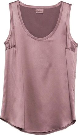 Brunello Cucinelli Femme, Tops, Violet, Taille: 40 FR Haut R&eacute;versible en Satin de Soie Stretch