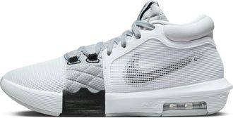 Nike Nike Basketballschuh Lebron Witness Viii, Wei&szlig; Schwarz Grau White Black Lt Smoke Grey, FB2239-100, 40.5 EU (7.5 US)