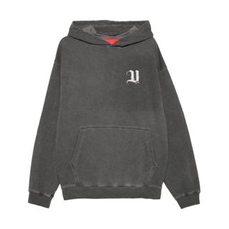 Vision Of Super Stone Wash Hoodie mit Engel-Print - - Sweatshirts & Hoodies - Herren - Grau - S