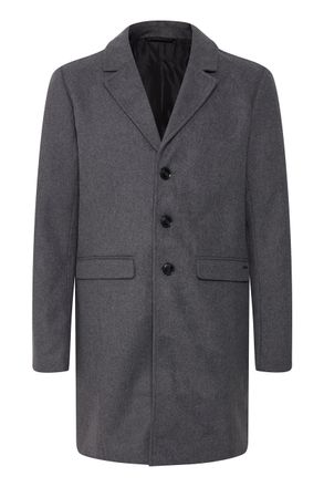 11 Project Kunz Herren Wintermantel Wollmantel Winterjacke mit Reverskragen, Gr&ouml;&szlig;e:L, Farbe:Gray Melange (1840051)