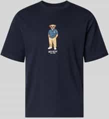 Review T-Shirt mit Motiv-Print und Rundhalsausschnitt