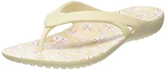 Crocs Femme Kadee II Graphic Flip W Tongs, Winter White/Multi, 39/40 EU
