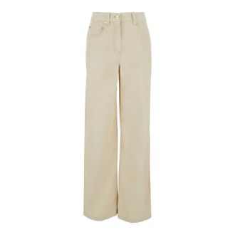 Brunello Cucinelli Velvet Pants - - Trousers - Damen - Beige - S