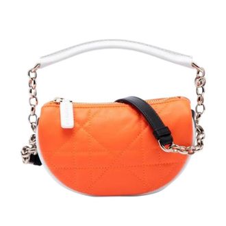 Dior Pre-owned Quilted Lambskin Satchel - - Pre-owned - Damen - Orange - ONE SIZE