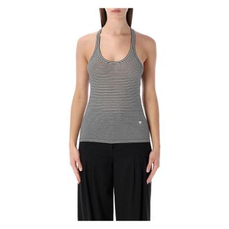 Tom Ford Gestreiftes Tanktop mit Ton-in-Ton TF-Sticklogo - - Tops - Damen - Mehrfarbig - 2XS