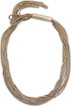 Tom Ford Femme, Accessoires, Jaune, Taille: ONE Size Brass Axis Necklace