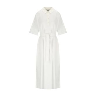 Max Mara Damen, Kleider, Wei&szlig;, MGr&ouml;&szlig;e