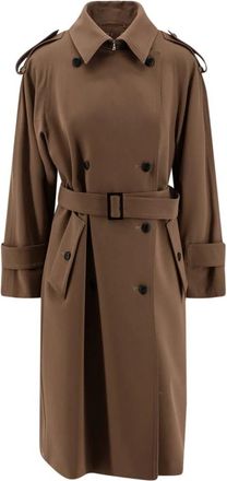 Max Mara Femme, Manteaux, Brun, Taille: 38 FR Trench Coat