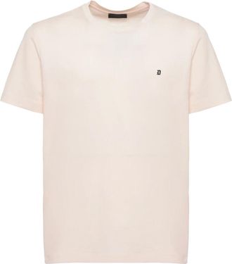 Dondup Homme, Tops, Rose, Taille: XL T-shirt ras du cou en jersey de coton