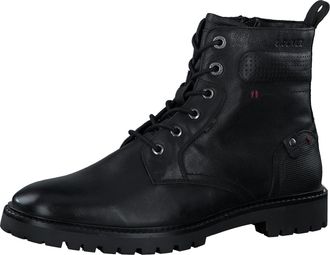 s.Oliver Herren Stiefel zum Schnüren aus Leder Winter, Schwarz (Black), 41 EU