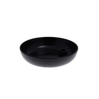 Storefactory Lindatorp - Kerzenst&auml;nder, Kerzenschale - Keramik - Schwarz - D 21 cm