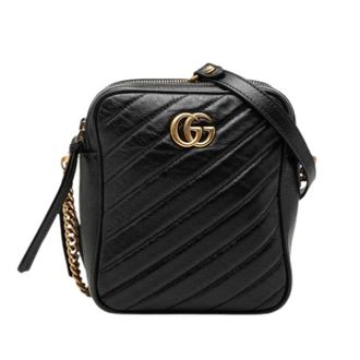 Gucci Sac bandouli&egrave;re matelass&eacute; doccasion - Femme - Pre-owned - Noir - Taille: ONE Size