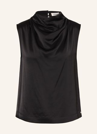 ottod'Ame Ottodame Blusentop Aus Satin schwarz