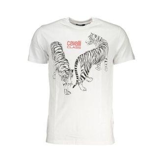 Cavalli Kurz&auml;rmeliges T-Shirt - - Tops - Herren - Wei&szlig; - XL