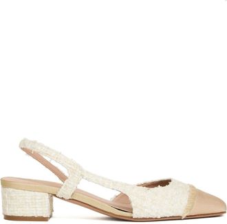 Roberto Festa Milano Femme, Chaussures, Beige, Taille: 36 1/2 EU Slingback Tessuto Boucl&egrave;