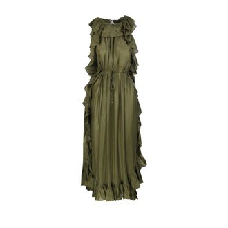 Zimmermann Cascadian Ruffle Midi Dress - - Dresses - Damen - Gr&uuml;n - M