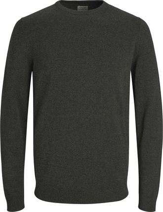 Jack & Jones Herren JJEBASIC KNIT CREW NECK NOOS Pullover,, per pack Gr&uuml;n (Deep Depths Detail: twisted with black), Medium (Herstellergr&ouml;&szlig;e: M)