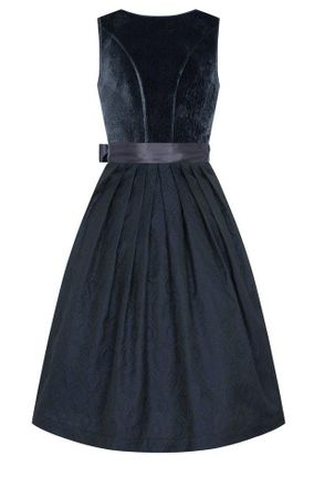 N&uuml;bler Trachtenkleid Midi Dirndl Korinna in Eisblau von N&uuml;bler - Rockl&auml;nge 60 cm