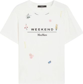 Max Mara Femme, Tops, Blanc, Taille: 36 FR Olga T-shirt