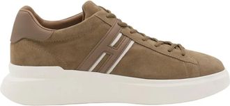 Hogan Low-Top Sneaker - Low-Top Sneakers With Suede Upper - Gr. 7 - in Braun - f&uuml;r Damen