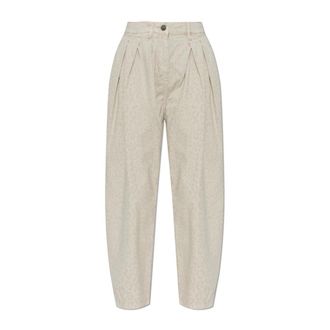 AllSaints Becca Barrel Leg Hosen - - Trousers - Damen - Beige - M
