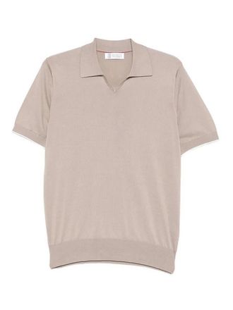 Brunello Cucinelli Pull Col Rond - Marron