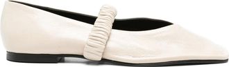 Alohas Alohas, Femme, Chaussures, Blanc, Taille: 37 EU Lautan Ballerines en Cuir