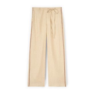 Motivi Palazzo-Hose aus Cr&eacute;pon - - Trousers - Damen - Beige - 2XS
